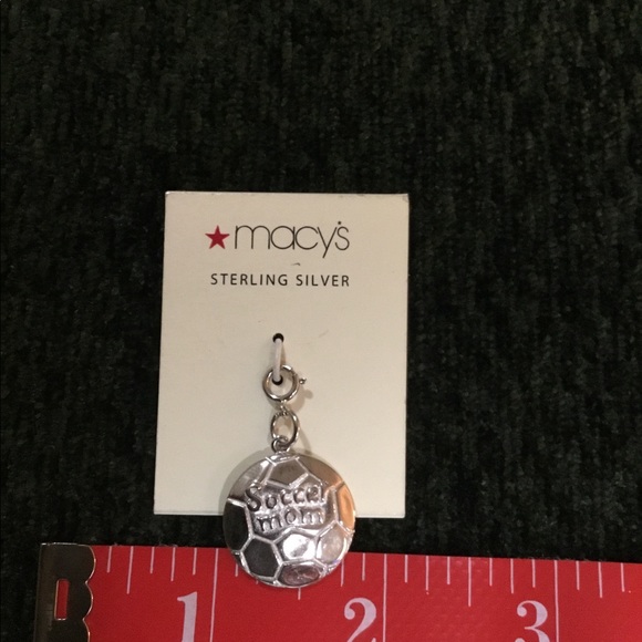 Macy's | Jewelry | Macys Sterling Silver Soccer Ball Charm Soccer Mom ...